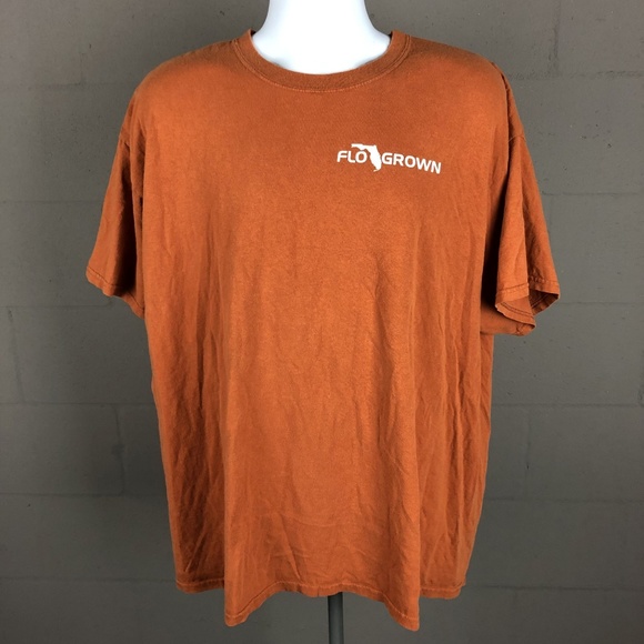 Flo Grown | Shirts | Flo Grown Mens Tshirt Size 2x Orange Rx | Poshmark